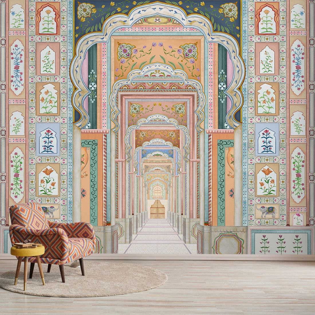 Buy Dilli Darbar Indian Palace Theme Wall Wallpaper by Life n Colors