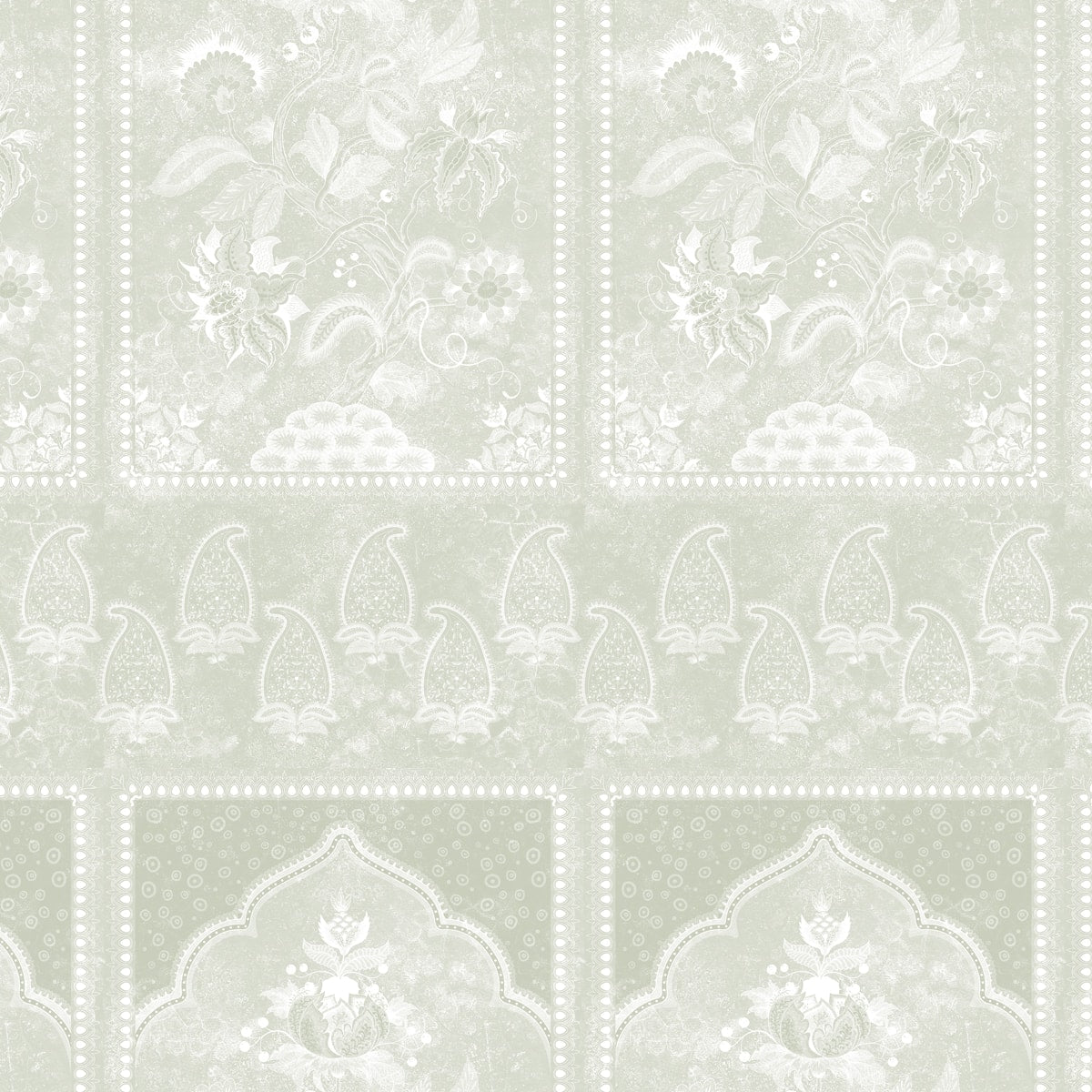 Dareecha, an Indian Design Wallpaper for Rooms, Green | lifencolors ...