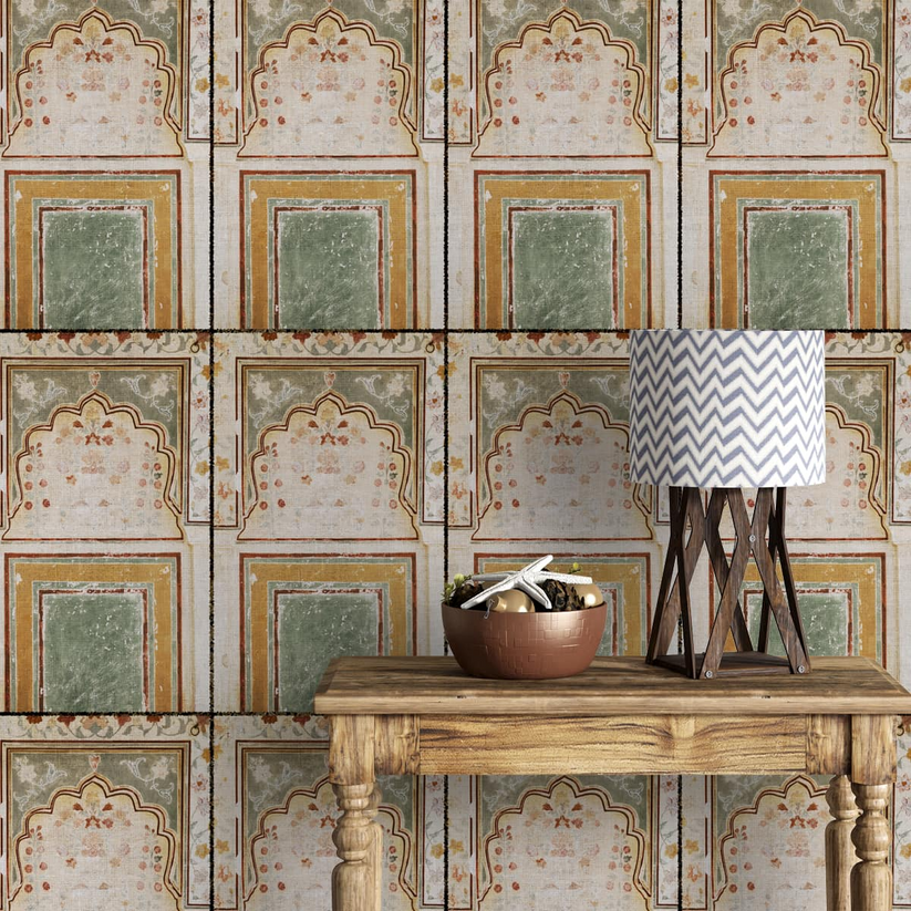 Jharokha, Rajasthan Fort Windows Inspired Wallpaper | Life n Colors