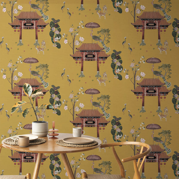 Mayur Exotic Chinoiserie Wallpaper | Atarangi by Life n Colors