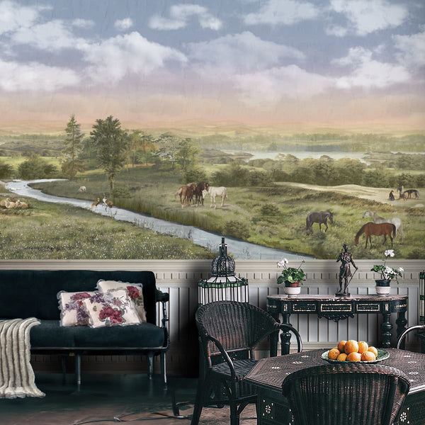 Rolling Meadows A Scenic Wallpaper Customised | Life n Colors