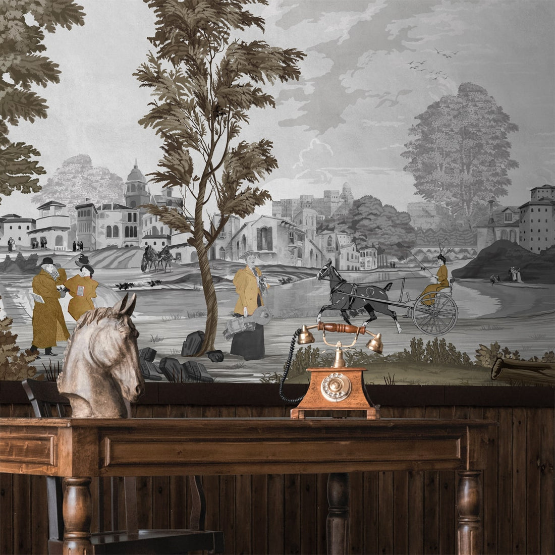 It’s a French Life, Old Painting Inspired Wallpaper | Life n Colors