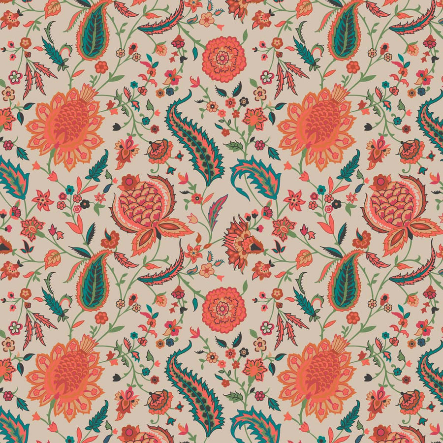 Premium Indian Colorful Vintage Wallpaper | Life n Colors