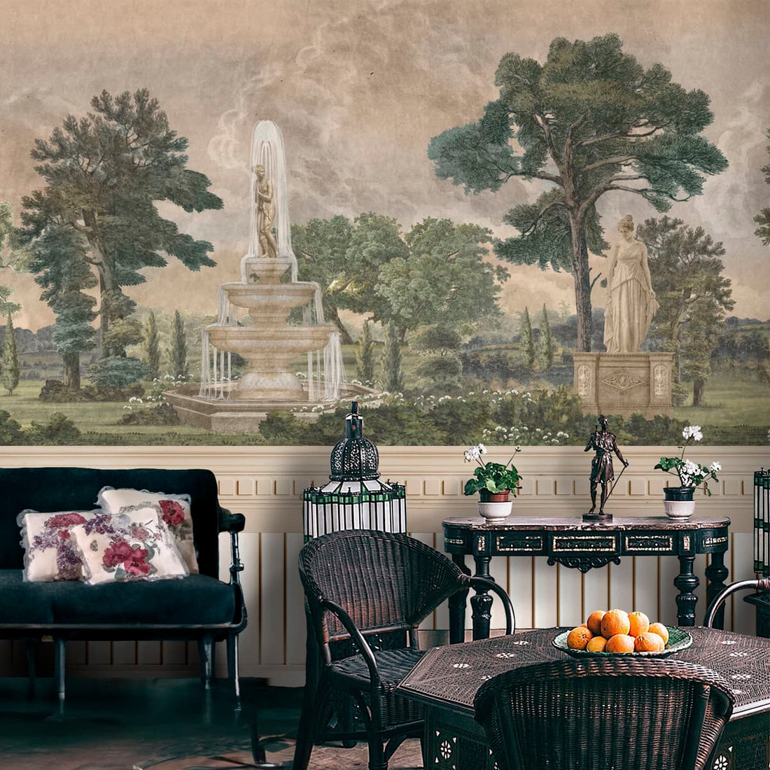 Garden Charm, European Style Room Wallpaper | Life n Colors