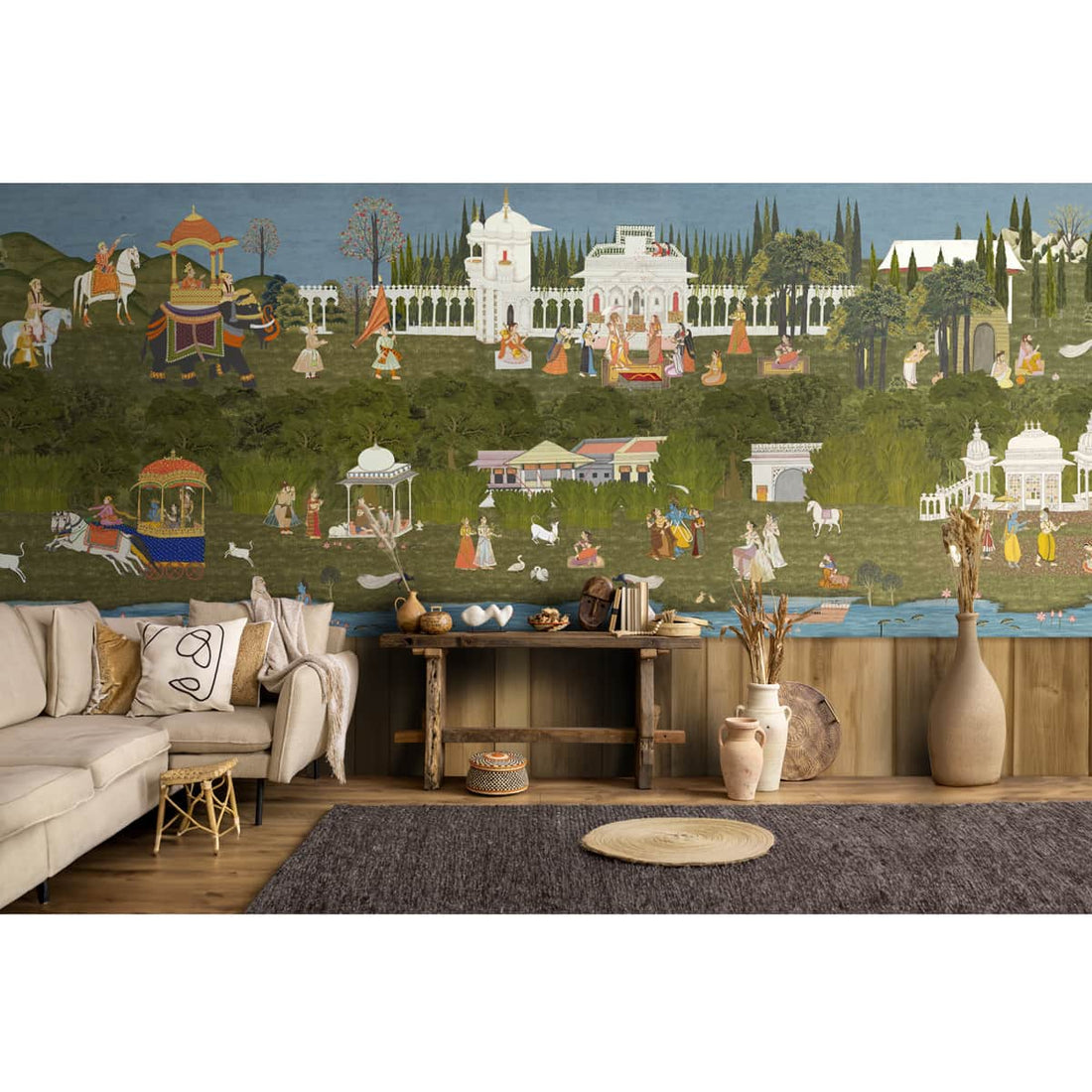 Rama-Krishna Luxury Suneherii Wallpaper | Life n Colors | Customised