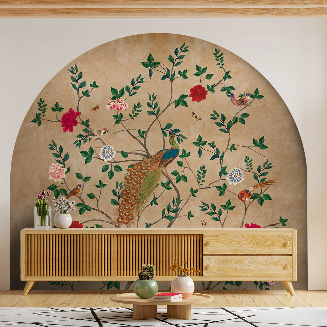 Pakhi Chinoiserie Design Wallpaper Customised | Life n Colors