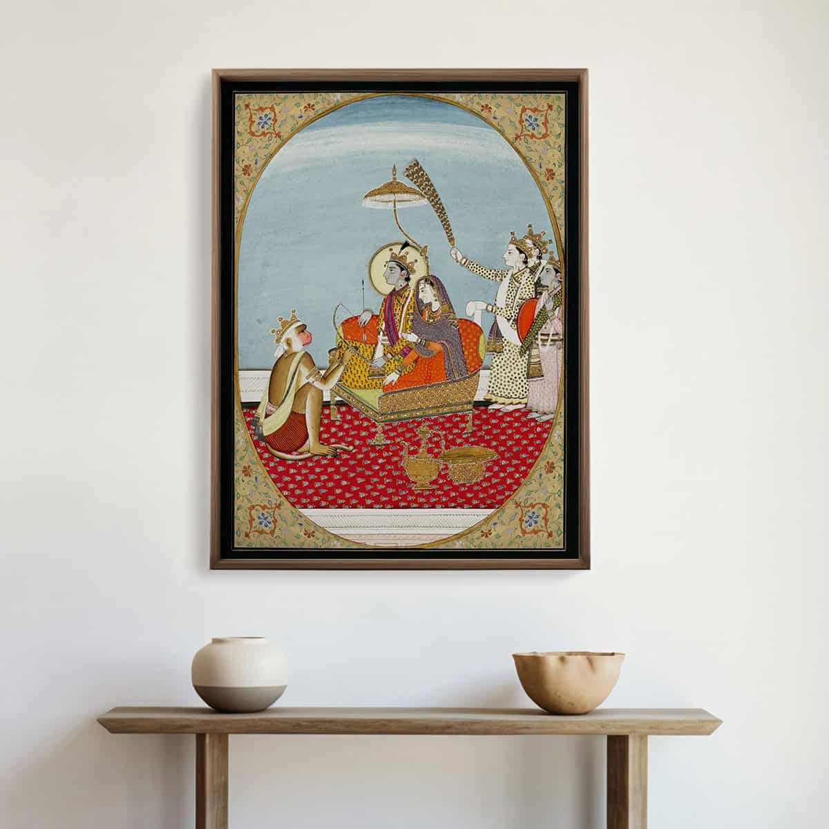 Shri Ram Parivar Indian Painting Frameless Digital Art Print | Life n ...