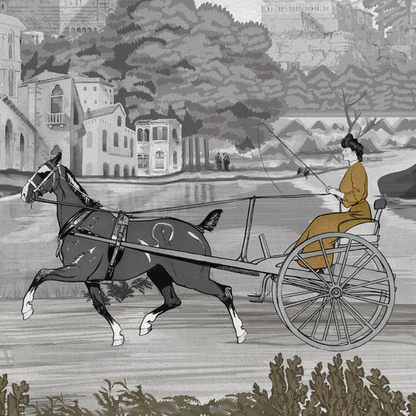 It’s a French Life, Old Painting Inspired Wallpaper | Life n Colors