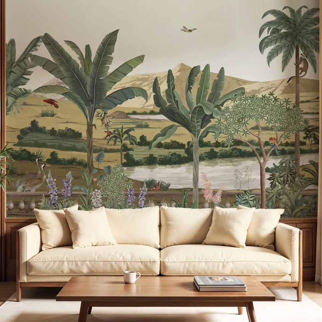 Andaaj, Lush Forest Theme Wallpaper for Rooms | Life n Colors