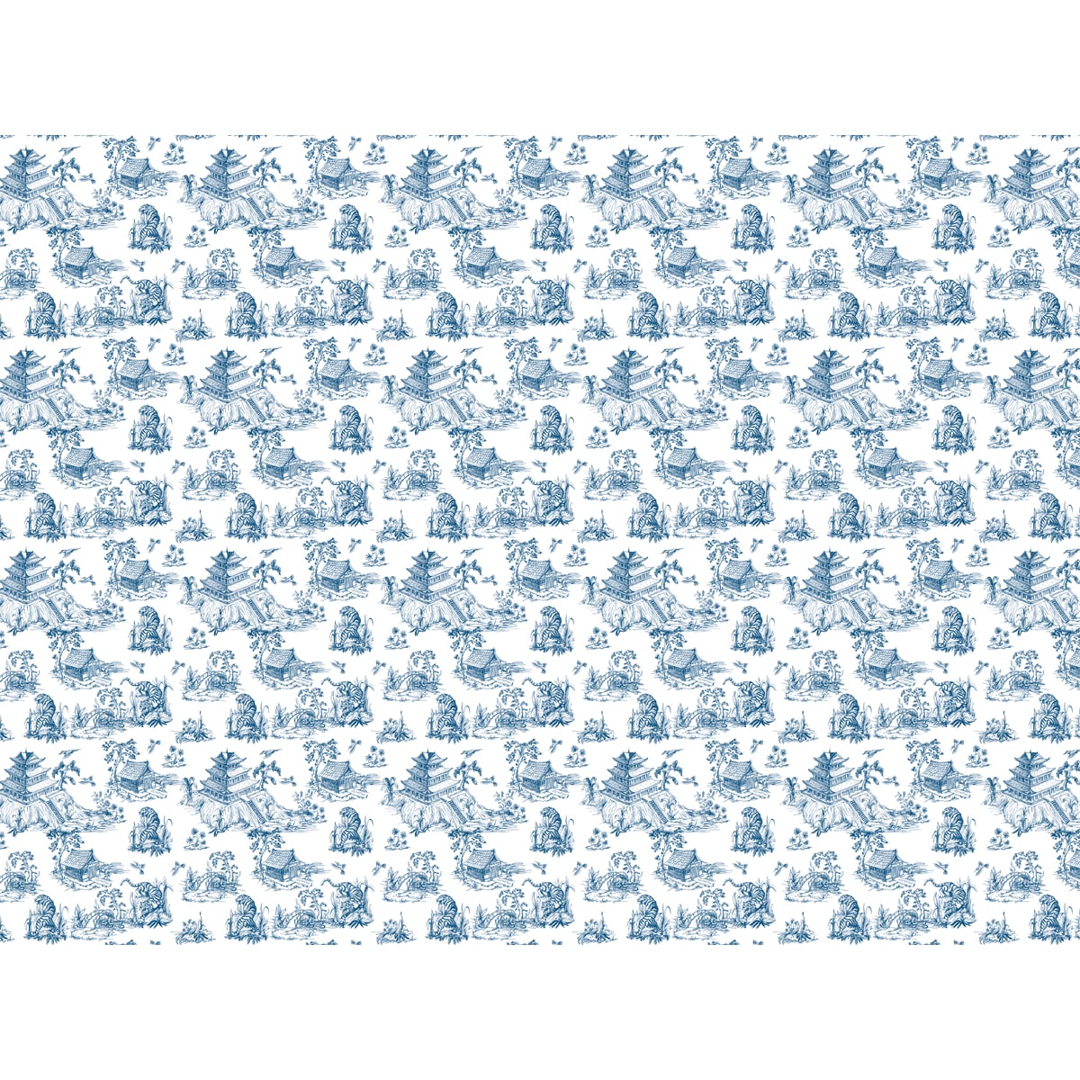 Classic Toile Charm, Room Wallpaper | lifencolors – Life n Colors