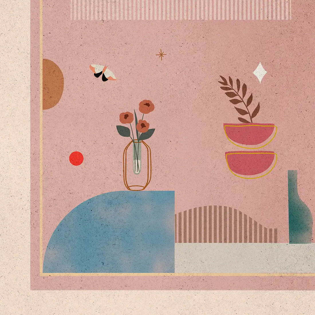 Contemporary Charm Abstract Theme Modern Wallpaper | Life n Colors