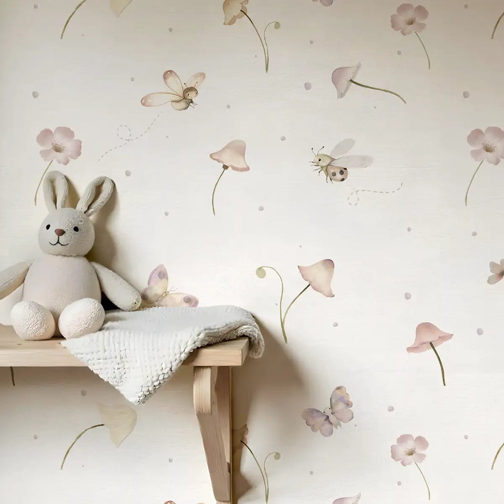 Dancing Petals Repeat Pattern, Design for Kids Room | Life n Colors