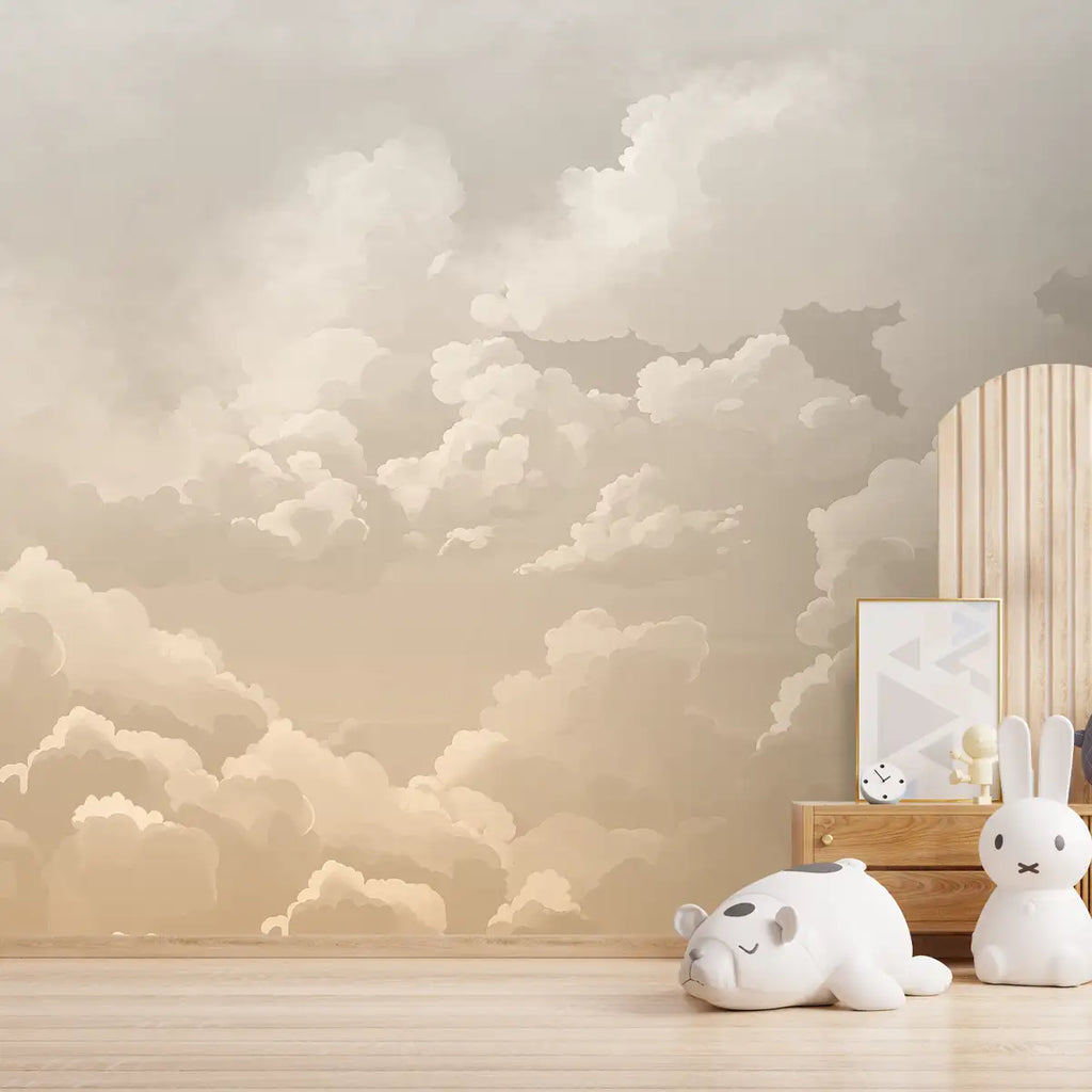 Dusky Amber Atmospheric Bliss Kids Room Wallpaper | Life n Colors