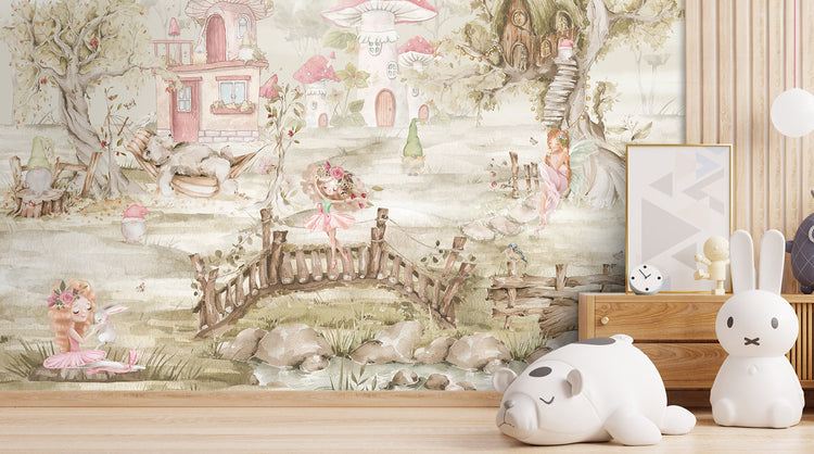 Fairy Land Girl's Room Wallpapers | Life n Colors