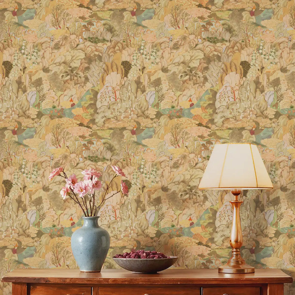 Fantasy Land Peach Persian Wallpaper Roll | Life n Colors