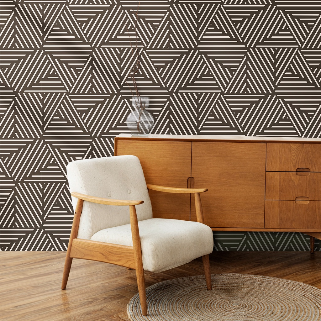 Mirage Abstract and Geometric Modern Room Wallpaper | Life n Colors