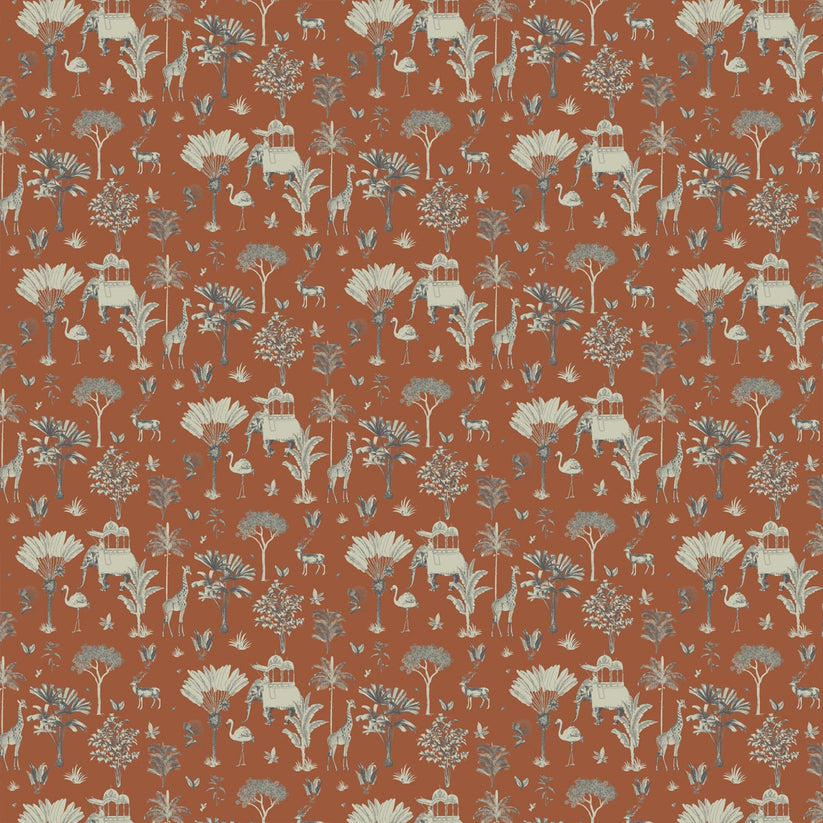 Itihaas, Indian Theme Room Wallpaper | Life n Colors | Red
