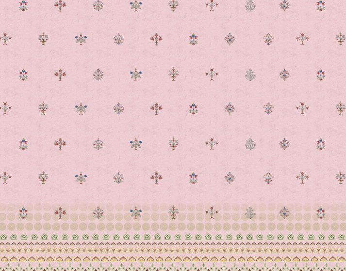 Pink Indian Motif Wallpaper for Bedrooms | Life n Colors