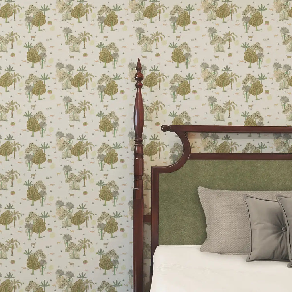 Taal Indian Wallpaper Roll in Soft Sand Color | Lifencolors – Life n Colors