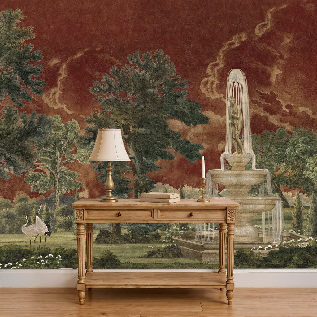 Garden Charm Tuscan Renaissance Mural Wallpaper, Customised | Life n Colors