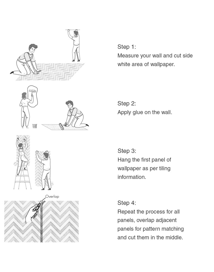 Installation Guidelines for Customised Wallpapers | Life n Colors