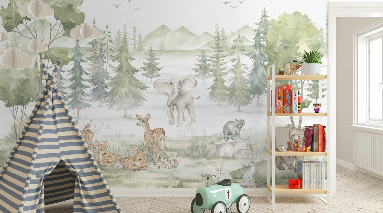 Buy Jungle & Animal Theme Wallpaper Online | Life n Colors – Page 2