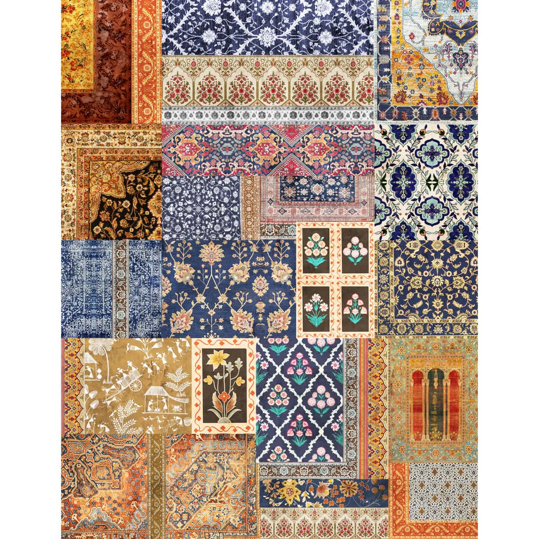 Banaras, Indian Carpet Design Wallpaper for Rooms | Life n Colors