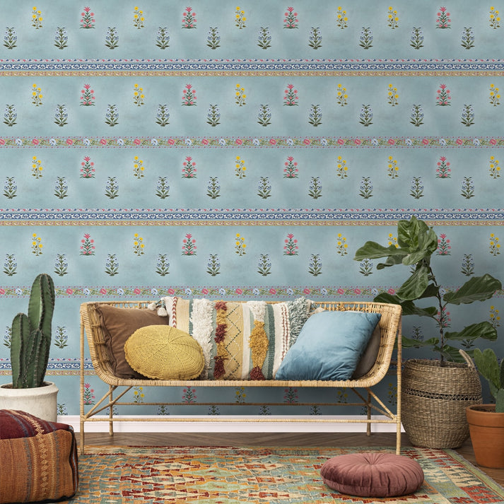 Sharmana, Indian Motif Theme Wallpaper | Life n Colors