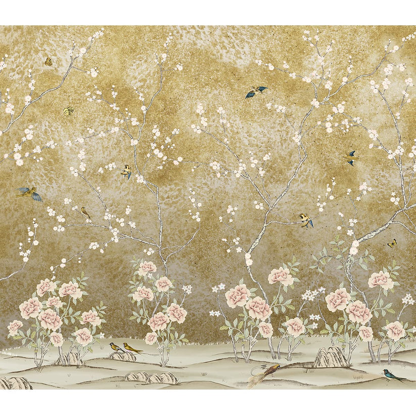 Chinoiserie Pattern Wallpaper, Customised Room Walls | Life n Colors
