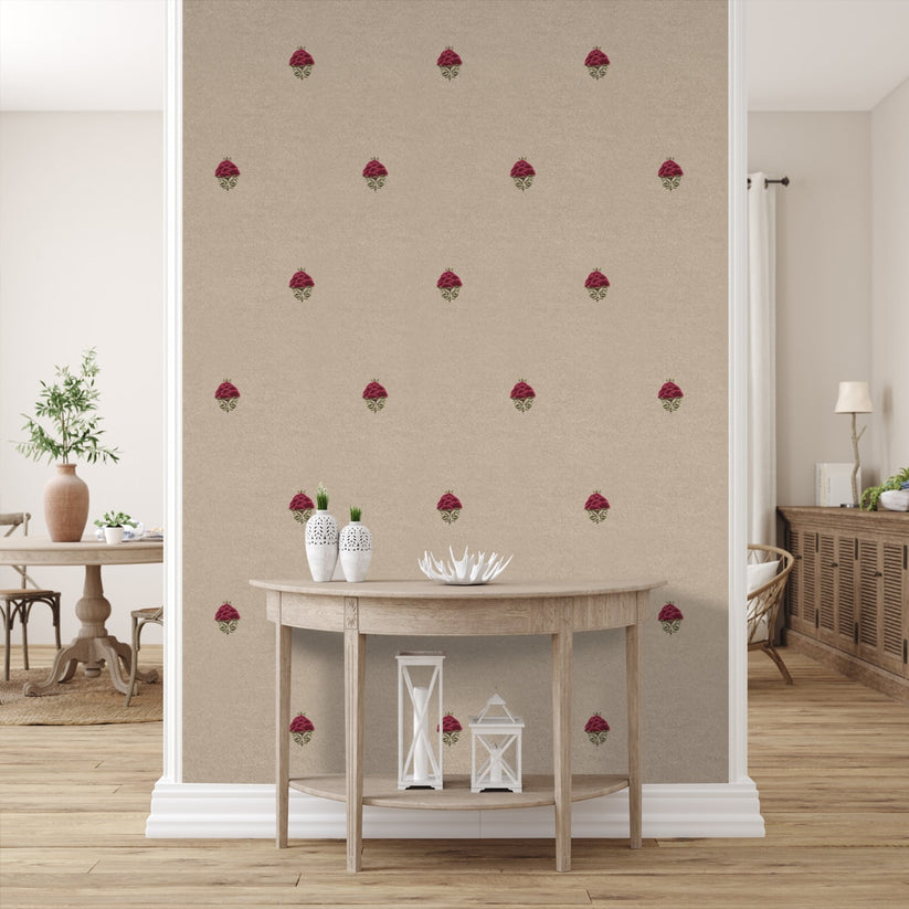Rani, Indian Floral Pattern Wallpaper | lifencolors – Life n Colors