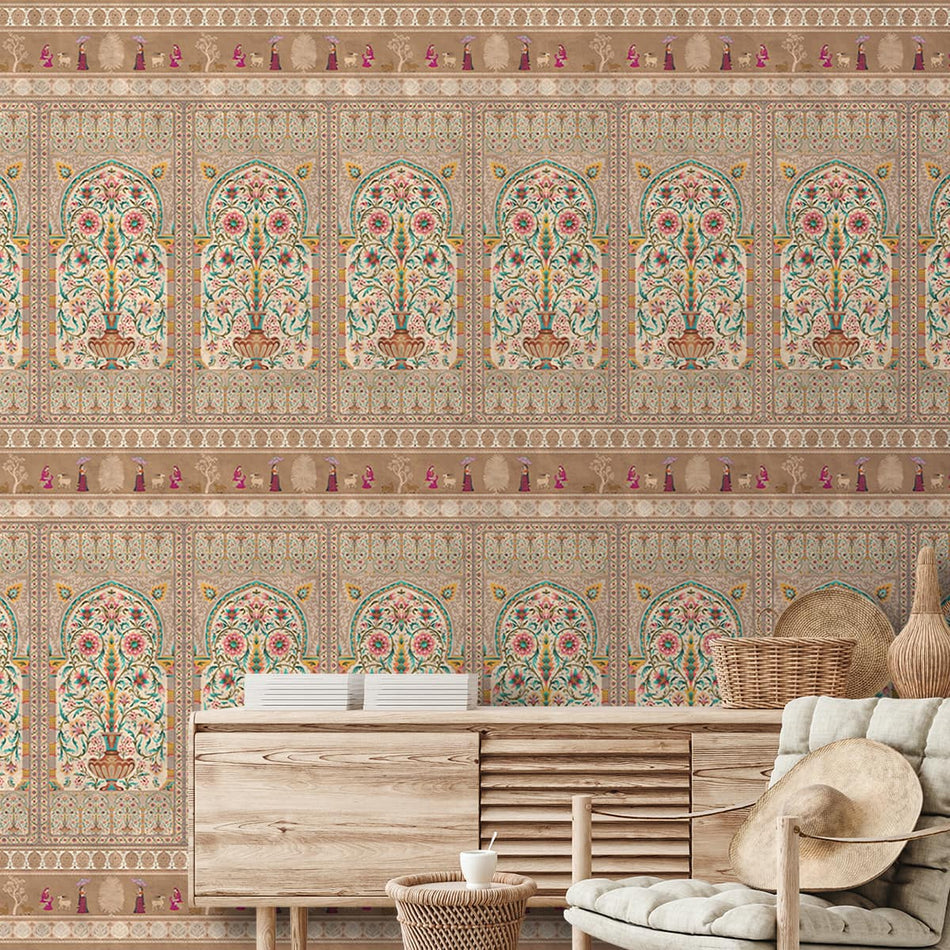 Indian Wallpapers for Walls | Traditional Designs – Life n Colors