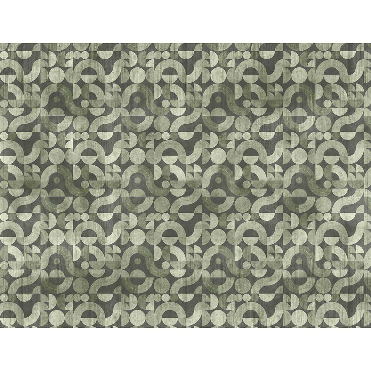 Sutra Green Abstract Geometric Wallpaper | Life n Colors