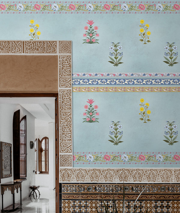 Sharmana, Indian Motif Theme Wallpaper | Life n Colors