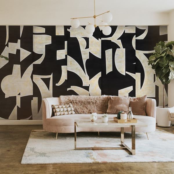 Serene Strokes, Subtle Abstract Design Wallpaper | Life n Colors